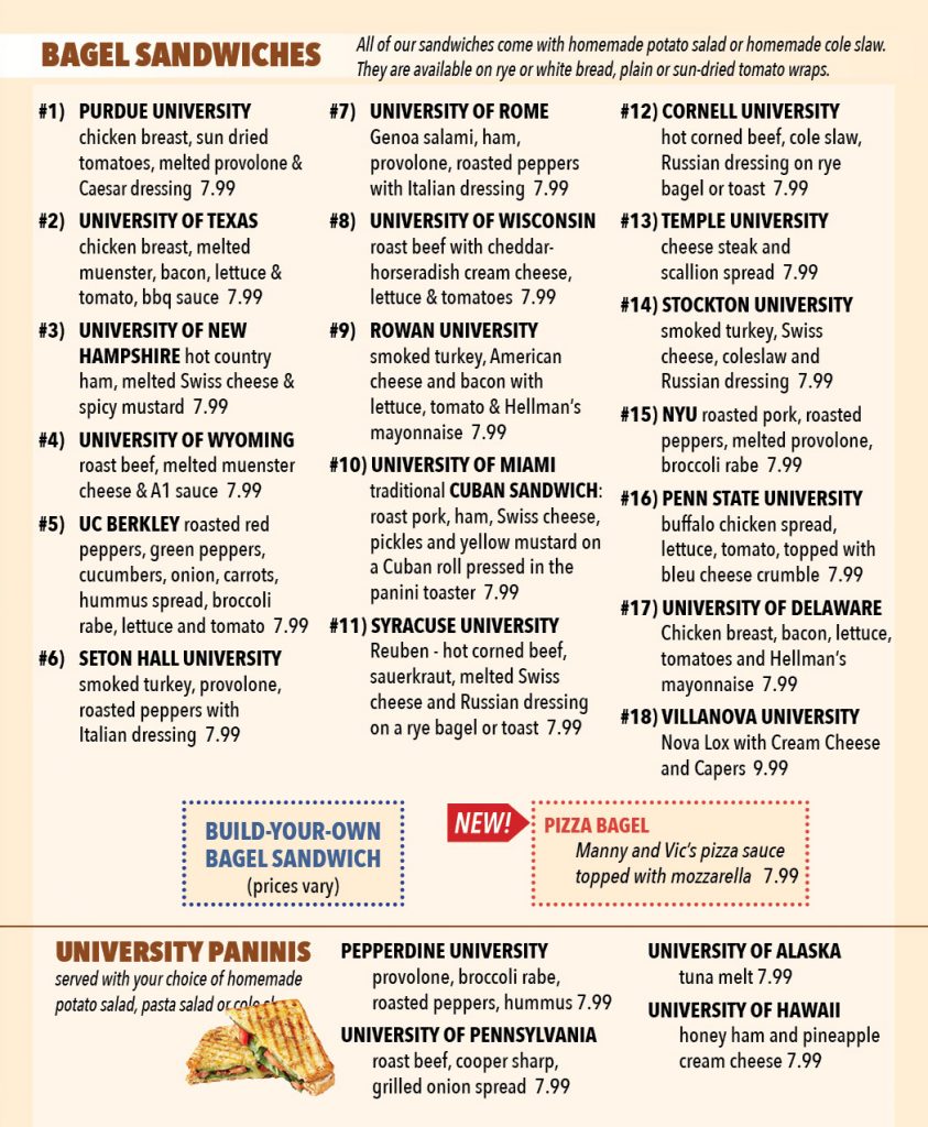 Bagel University – Order Online